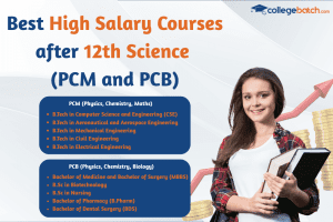 Best High Salary Courses after 12th Science (PCM and PCB)